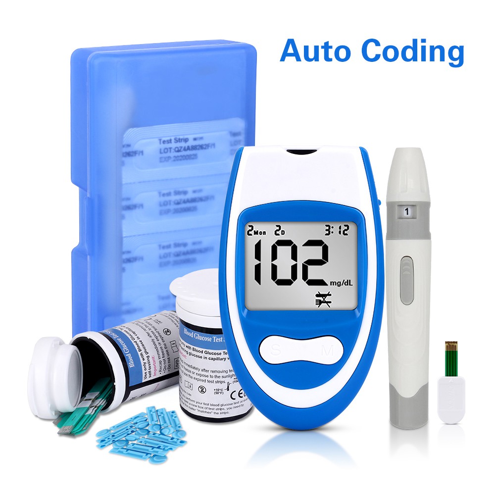 Safe Smart mgdL Glucometer with Bottled Test Strips and Lancets GLM-79 ...