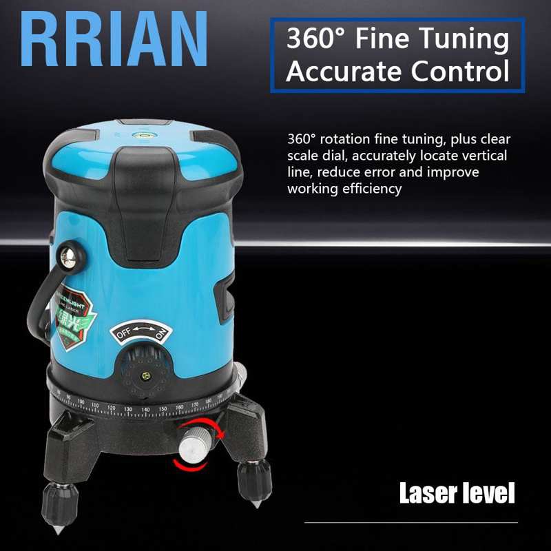 Rrian 235 Line เลเซอร์วัดระดับ 360 องศาแนวนอน 100-240v สีเขียว ...