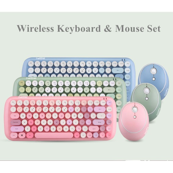84 Keys Wireless Keyboard Mouse SetMini Bluetooth Keyboard Mouse Set for Desktop Computer Laptop ...