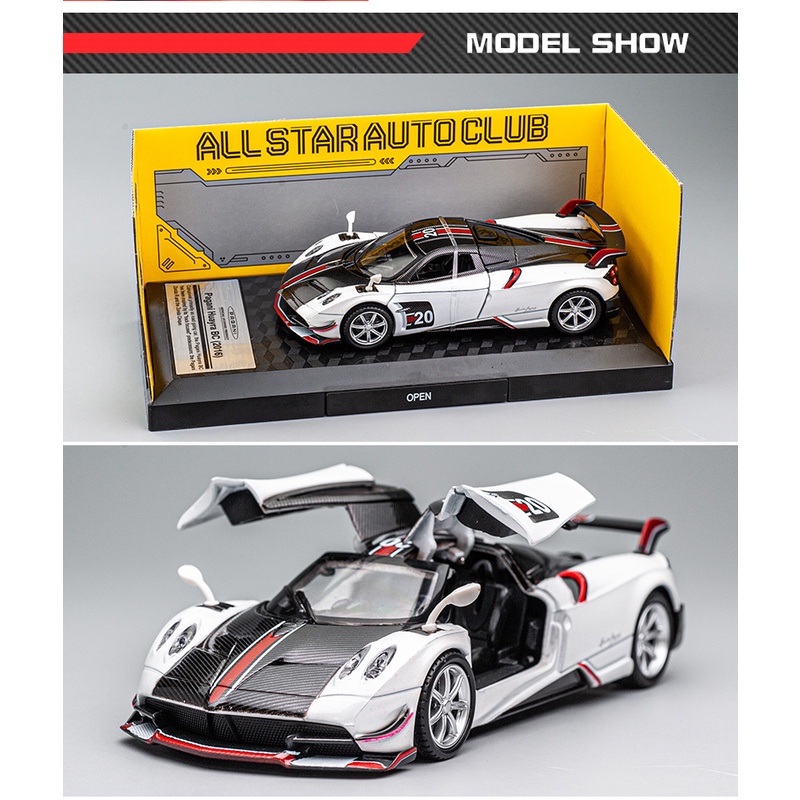 CCA 132 Pagani Huayra Car Models Alloy Diecast Toy Vehicle Doors ...