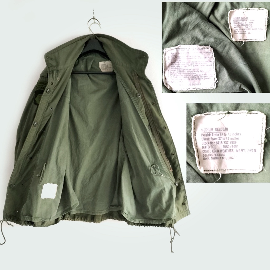 M65 Field Jacket เสื้อทหาร กองทัพ M65 OG USA (004) - num137910 - ThaiPick