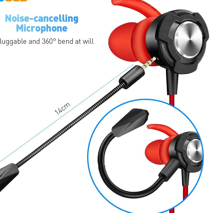 Ecle PUBG ชุดหูฟังเล่นเกม แบบมีสาย ลดเสียงรบกวน เบสหนัก เป็นมิตรกับ ...