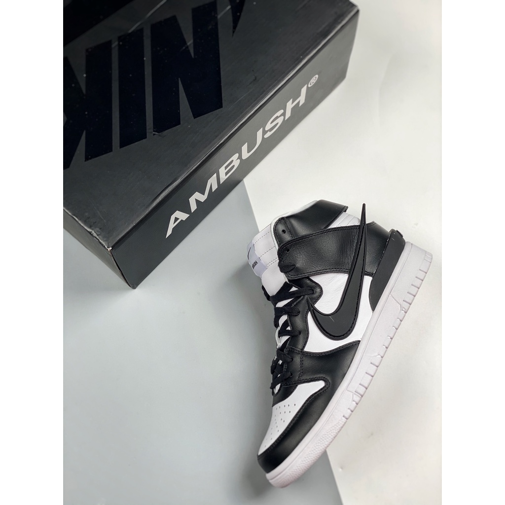 Ambush x SB Dunk High Panda รองเท้าผ้าใบ สําหรับผู้ชาย และผู้หญิง ...