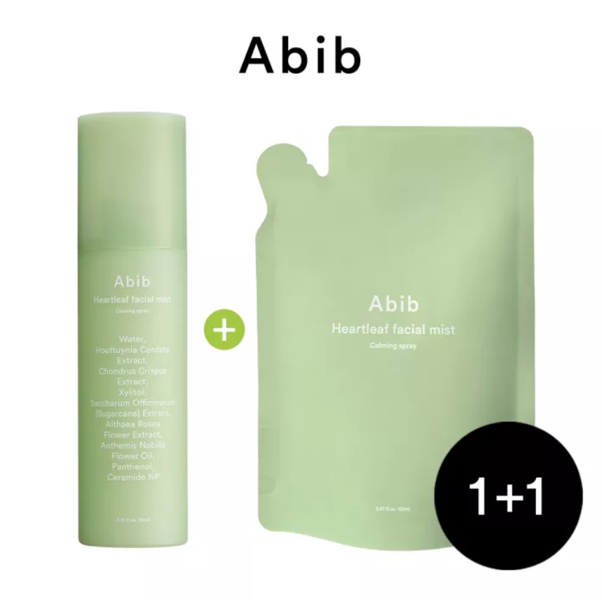 พร้อมส่งแถมการ์ด สเปยร์บำรุงผิวหน้า Abib Heartleaf facial mist Calming ...