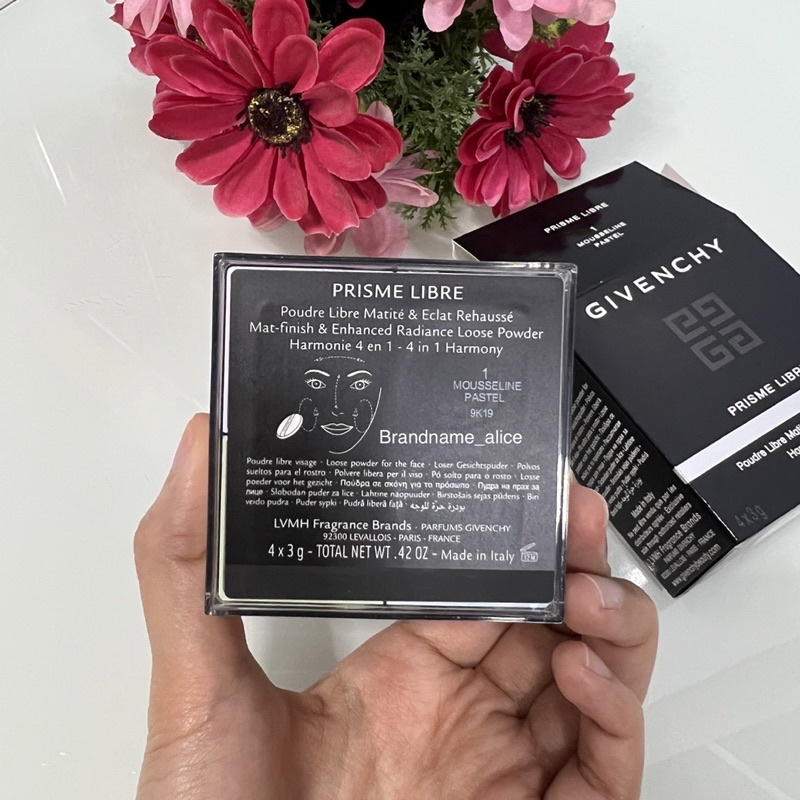 แท้ แป้งฝุ่น Givenchy Prisme Libre Enhanced Radiance Loose Powder 12g สี N1 Mousseline Pastel ...