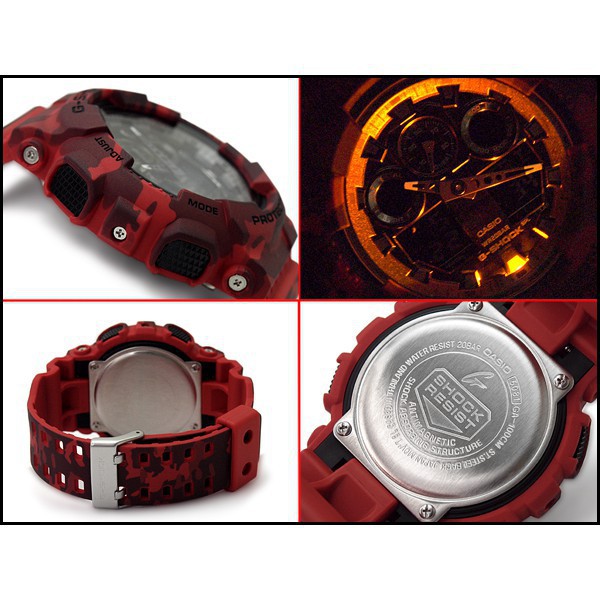 WatchHOTต้นฉบับG-SHOCK GA100 CAMOUFLAGE SERIES RED (OEM) JapanCacio ...