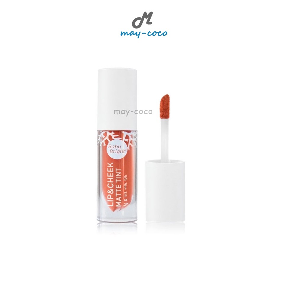 ลิปสติก Baby Bright Lip & Cheek Matte Tint ลิปแอนด์ชีคแมทท์ทินท์ 2.4g ...
