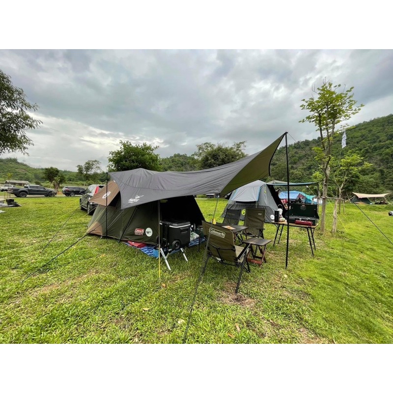 tarp MADFOX batwing 5x4.5 เมตร สีครีม สีดำ - madfox.rangsit - ThaiPick