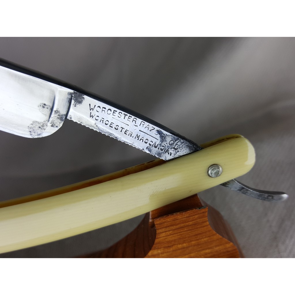 TH/ENG????【WORCESTER】ลาย งาช้าง มีดโกนหนวด พับ อุปกรณ์ ตกแต่ง ตัดผม ...