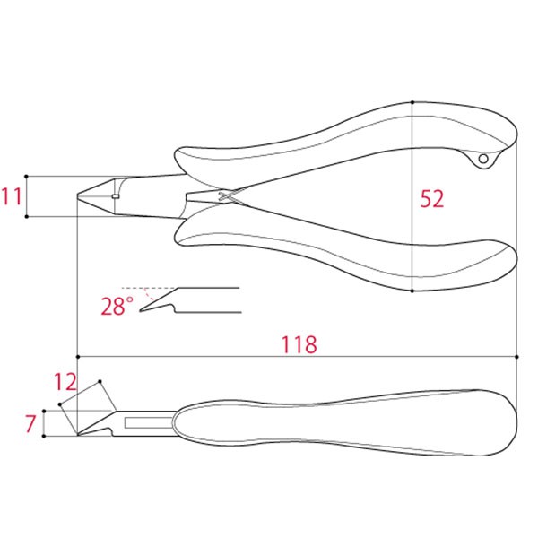 Tsunoda Trinity TM-16 (คีมตัด) (ปากคีมเล็ก) 4952269113327 (คีมตัด) - gunplavillage - ThaiPick
