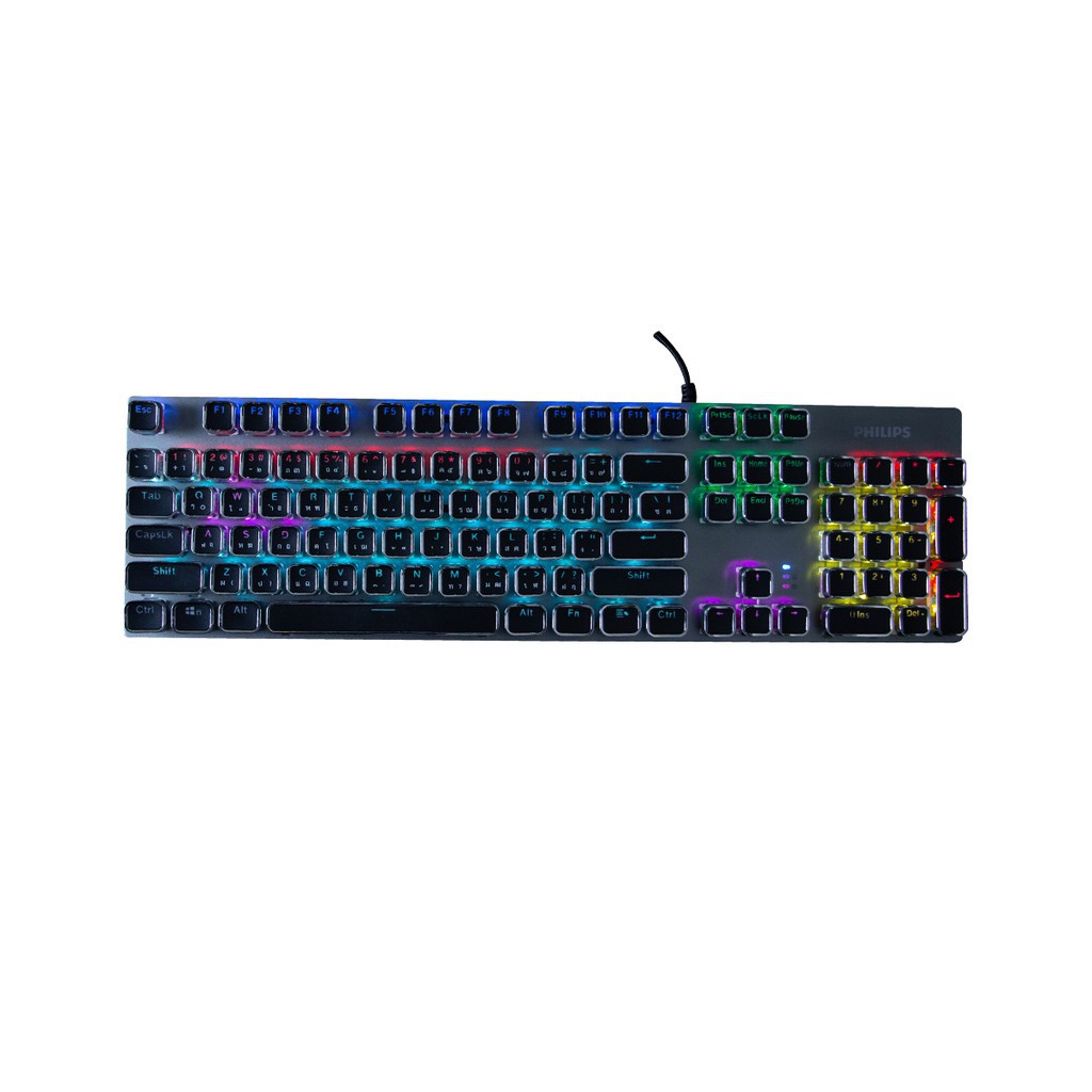 CODแป้นพิมพ์ไอแพดcคีบอร์ดเกมมิ่ง RGB Philips Mechanical Gaming Keyboard ...