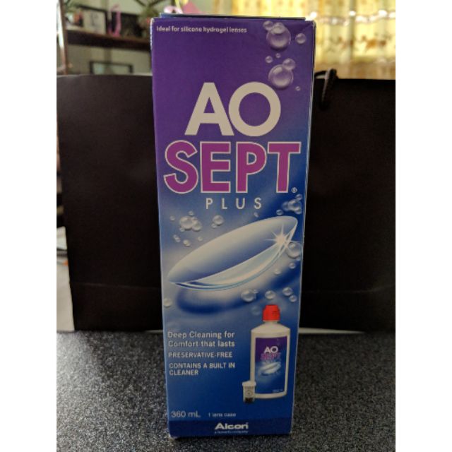 น้ำยาล้างคอนแทคเลนส์ AOSEPT PLUS 360ml | Shopee Thailand