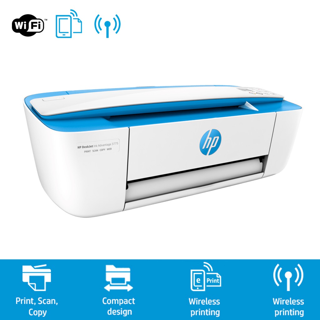 HP DeskJet 3775 3776 3777 Wireless All-in-One Printer เครื่องพิมพ์ ถ่าย ...