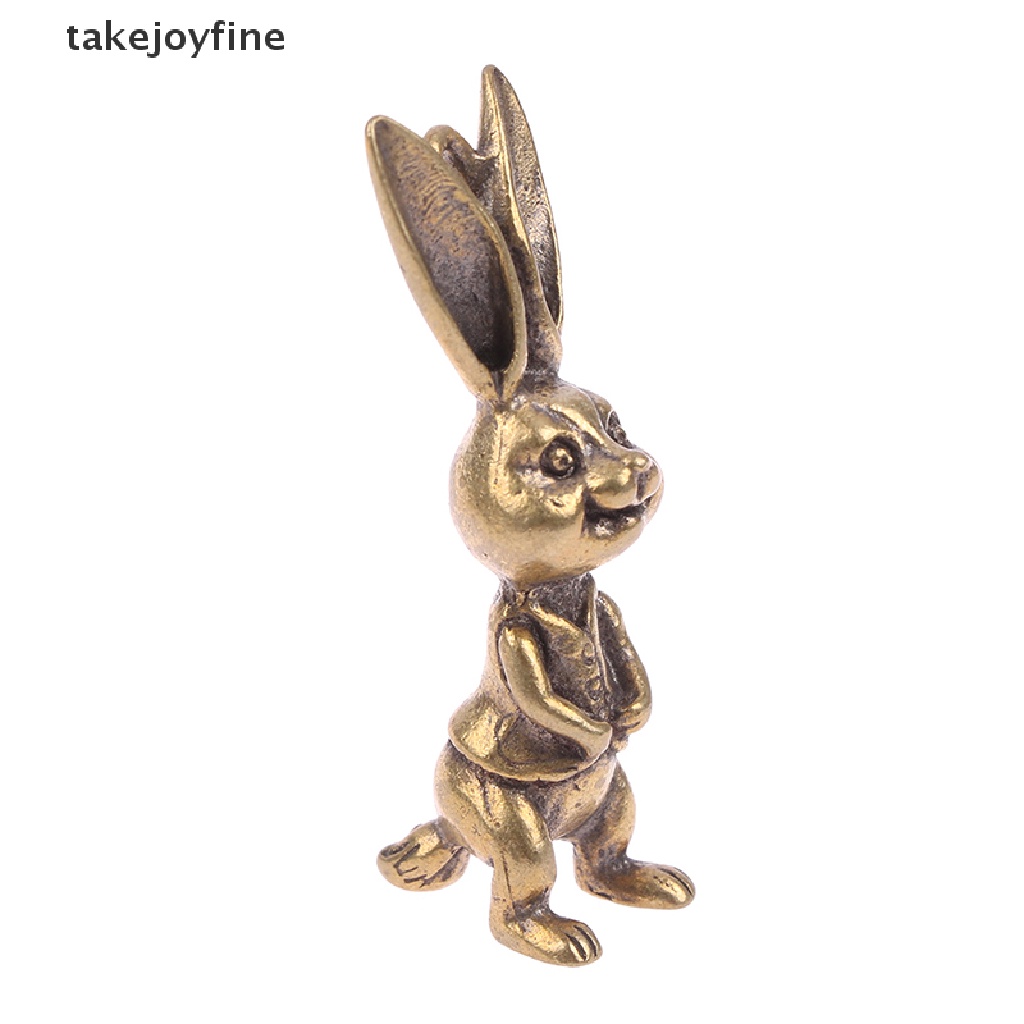 Tfth พวงกุญแจทองเหลือง จี้รูปกระต่ายน่ารัก สไตล์วินเทจ สําหรับแขวนตก ...