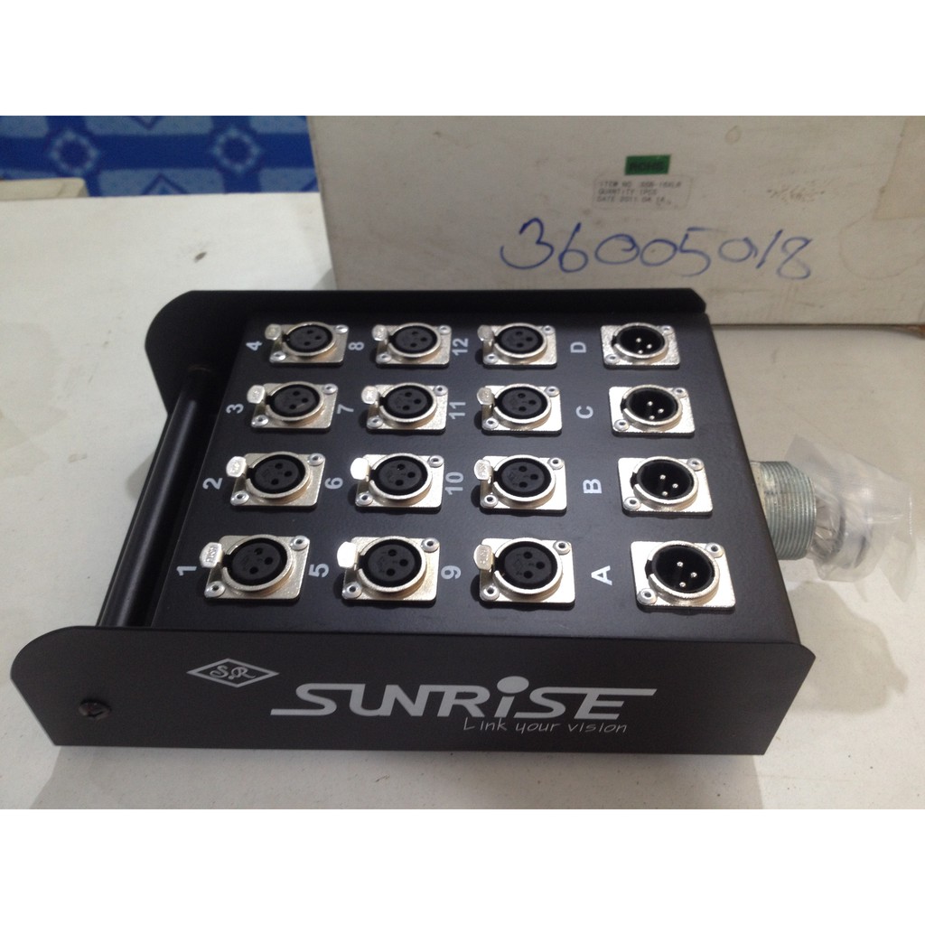 Block Mixer Cable Box บล็อกสายมัลติคอร์ Sunrise SSB 16 xlr SpreXact XLR ...
