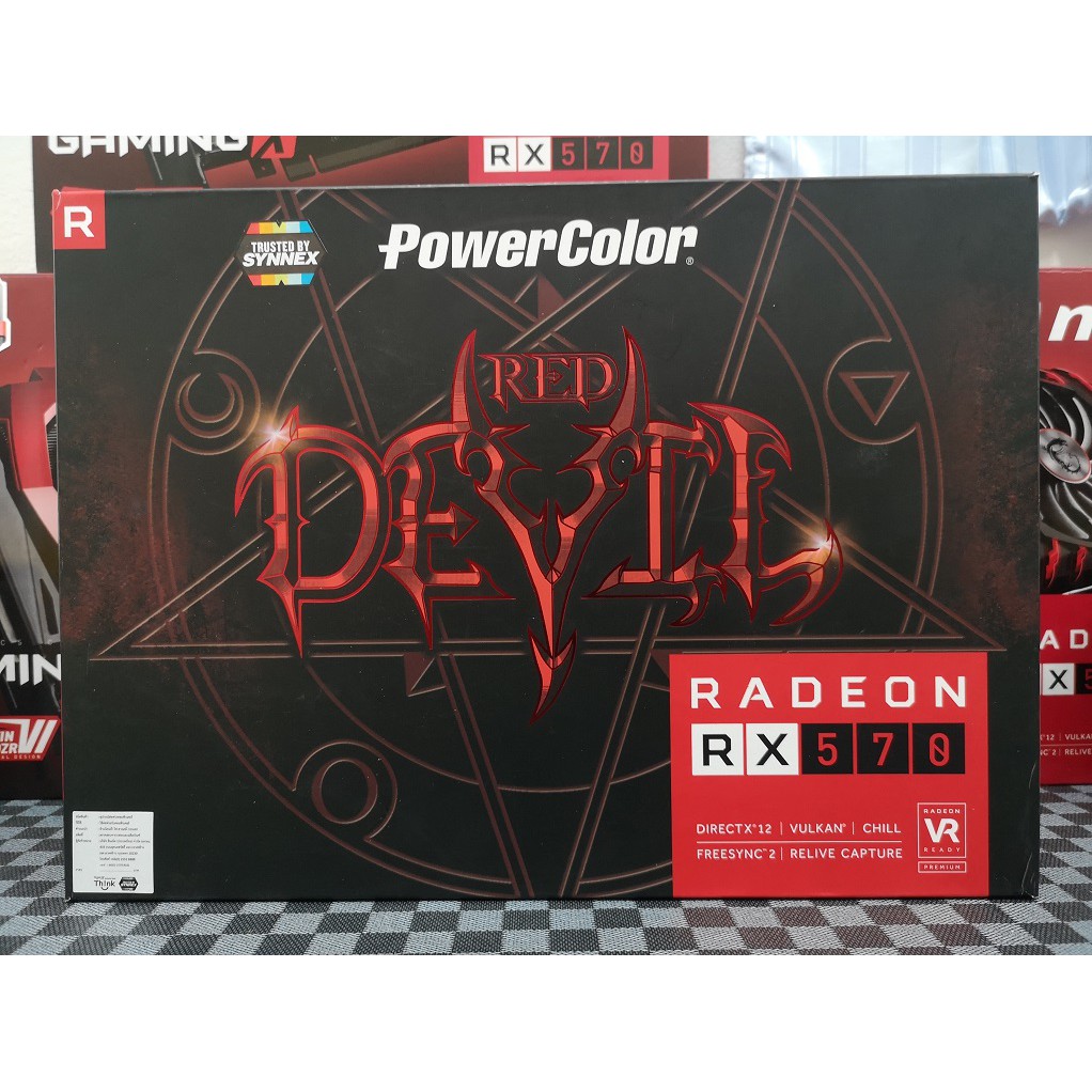 RED DEVIL RX570 4GB GDDR5 ประกันSynnex ถึง 3/2021 ตัวยาว 3 พัดลม ถูกสุด ...