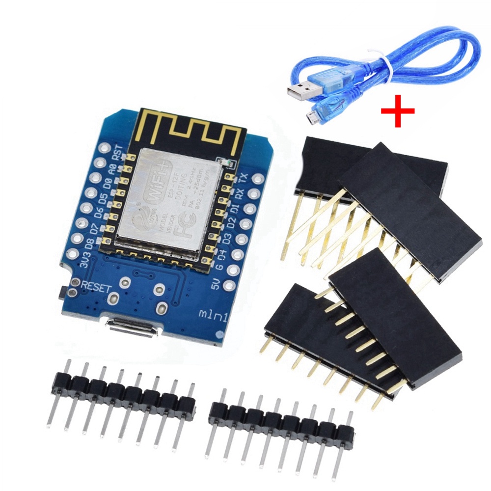 ESP8266 ESP-12 ESP-12F CH340G CH340 V2 USB WeMos D1 Mini WIFI บอร์ดพัฒนา D1 Mini NodeMCU Lua IOT ...
