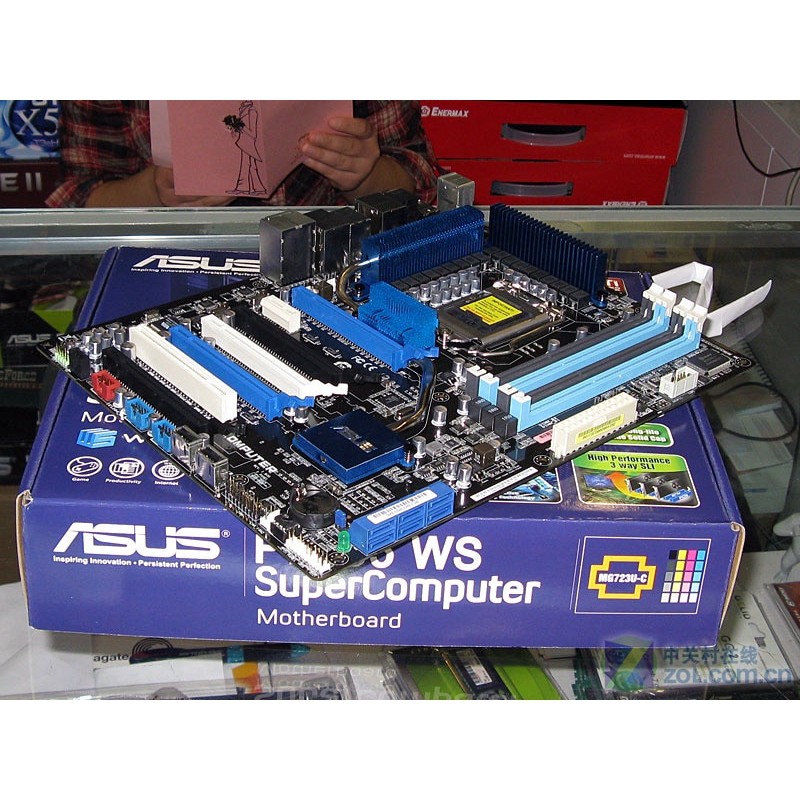 ☜Asus P7P55 WS Supercomputer Desktop Motherboard P55 Socket LGA 1156 i3 ...
