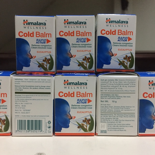 Himalaya Cold Balm แก้หวัด 10 กรัม45 กรัม มีเก็บเงินปลายทาง - jaruwan ...