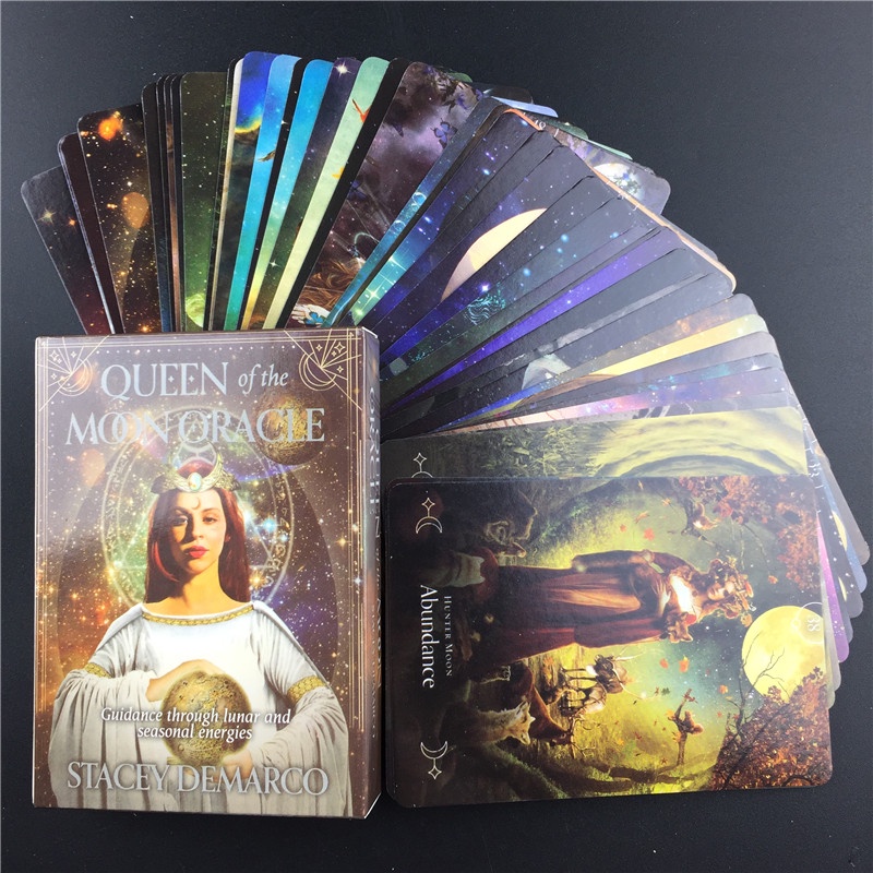 เกมกระดานOracle Queen of the Moon oracle cards Tarot l Oracle Card ...
