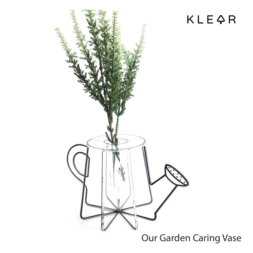 KlearObject Our garden Caring vase แจกันดอกไม้ แจกันอะคริลิค รูปทรงฝักบัวรดน้ำ แจกัน แจกันใส่ ...
