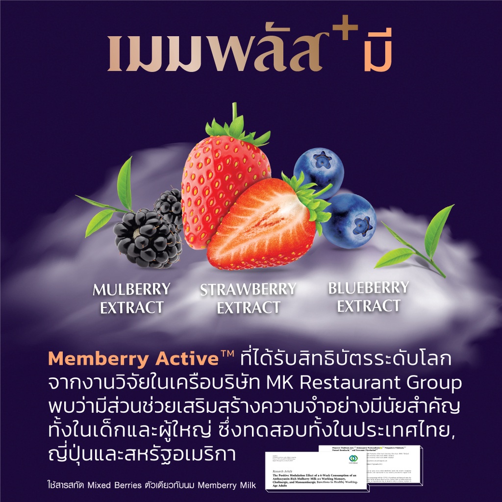 Memplus เมมพลัส 2 ขวด (120 เม็ด) อาหารเสริมช่วยนอนหลับ คลายเครียด ตื่นมาสดชื่น สารสกัดจากเบอร์รี ...