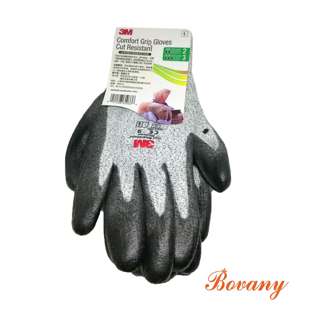 3M ถุงมือกันของมีคมบาดมือ Comfort Grip Gloces Cut Resistant ความคงทนสูง ...
