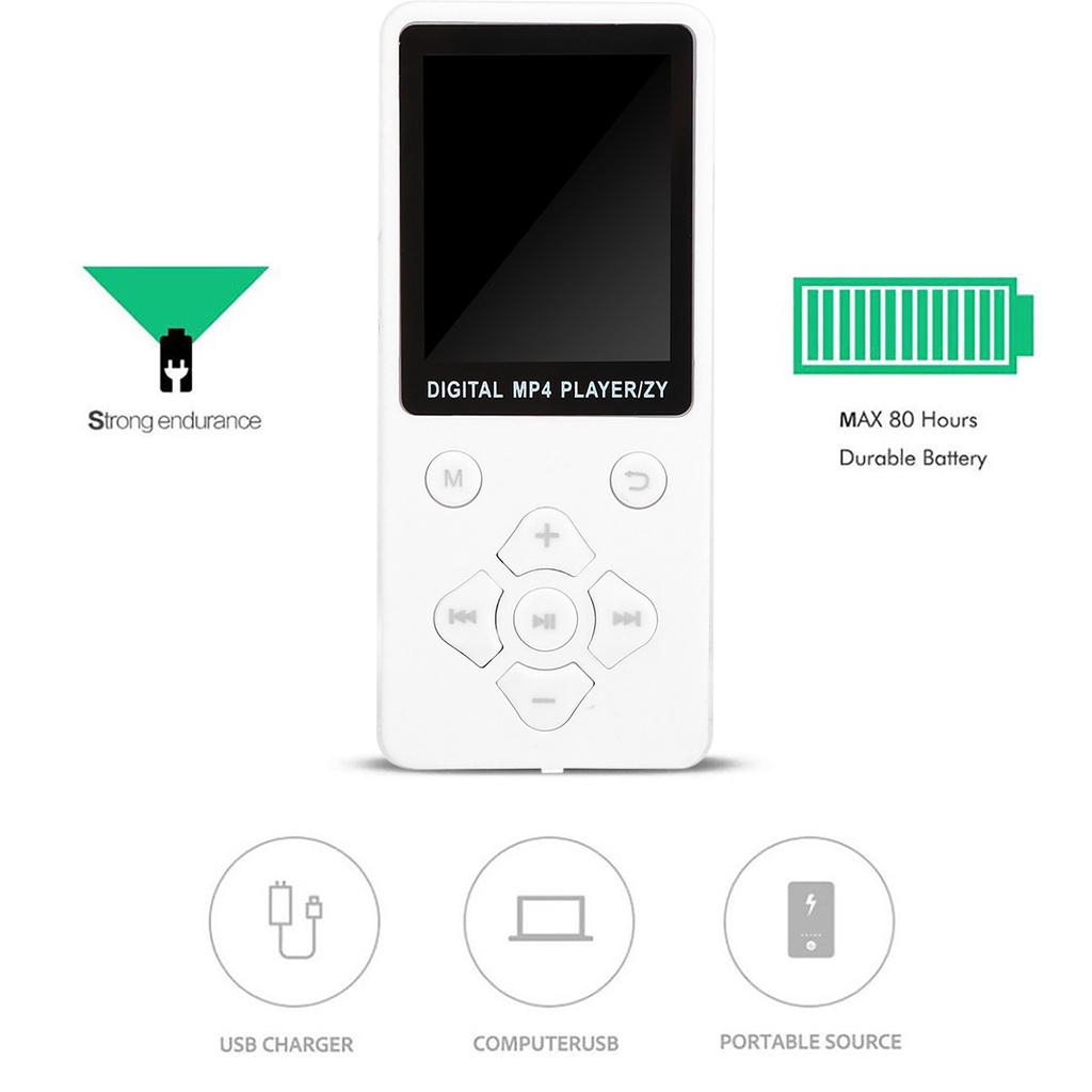 Portable Bluetooth MP3 Player Mini Music Players Support 32GB Micor SD ...