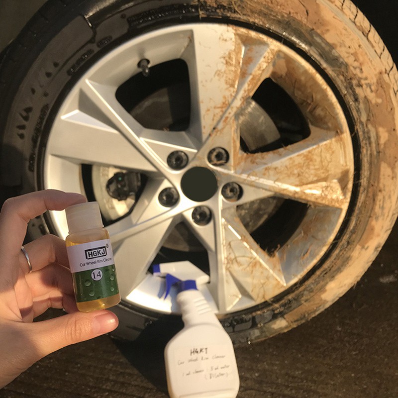 การดูแลกระจกรถยนต์ HGKJ1450ML Portable Car Rim Care Wheel Ring Cleaner ...