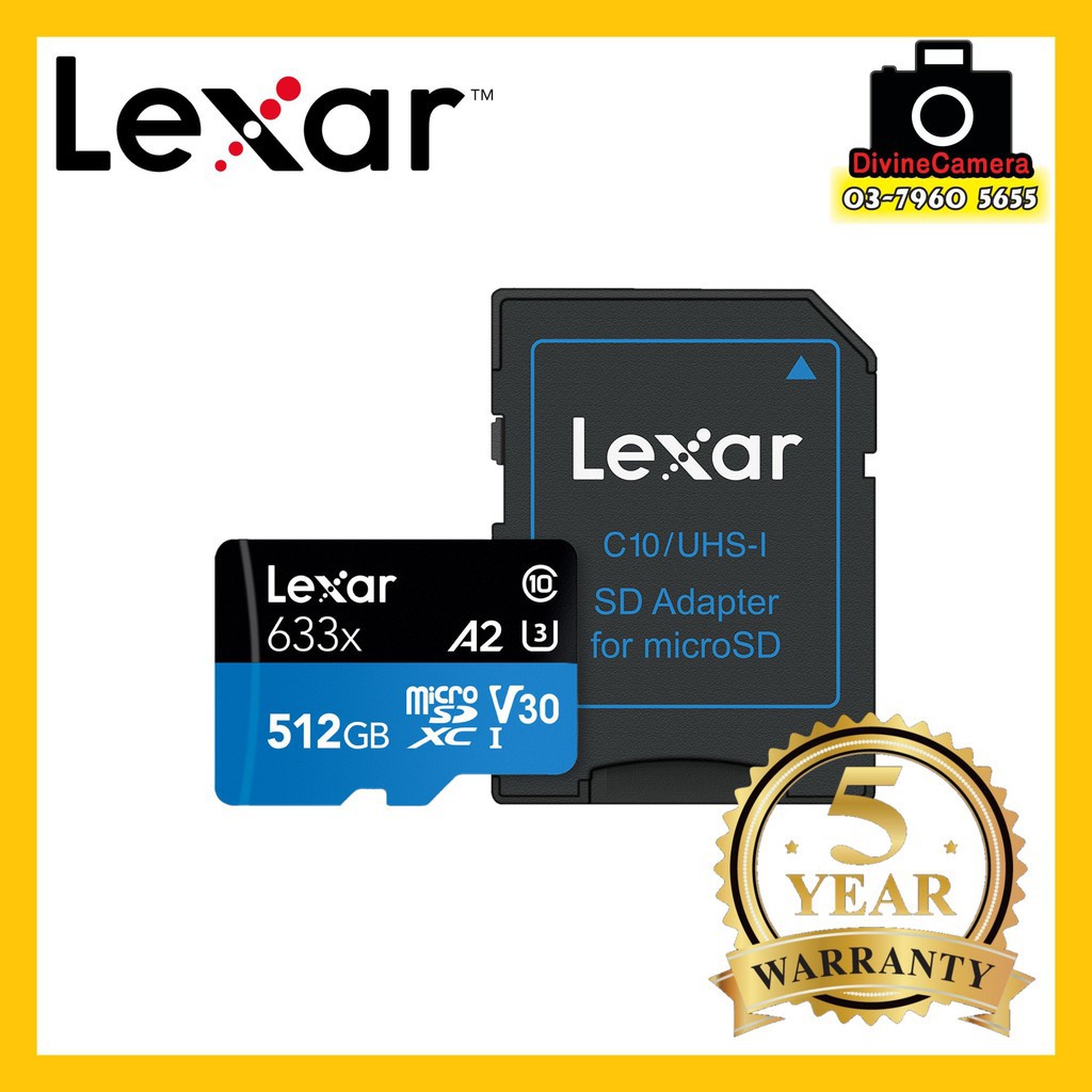 Lexar 512GB32GB256GB64GB128GB MicroSD High-Performance Micro SD 633x ...