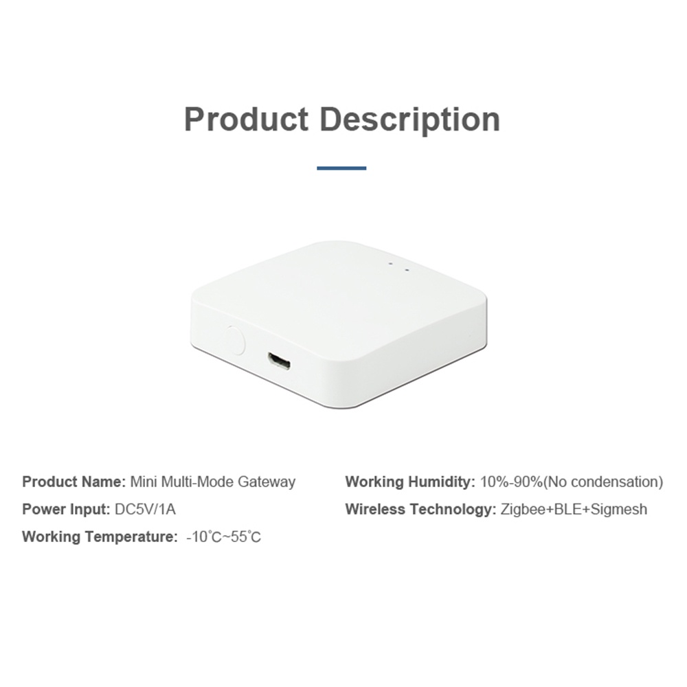 Smart Home〗★Mini Tuya multi-mode gateway, WLAN+BLE+Mesh+Zigbee multi-protocol communication ...