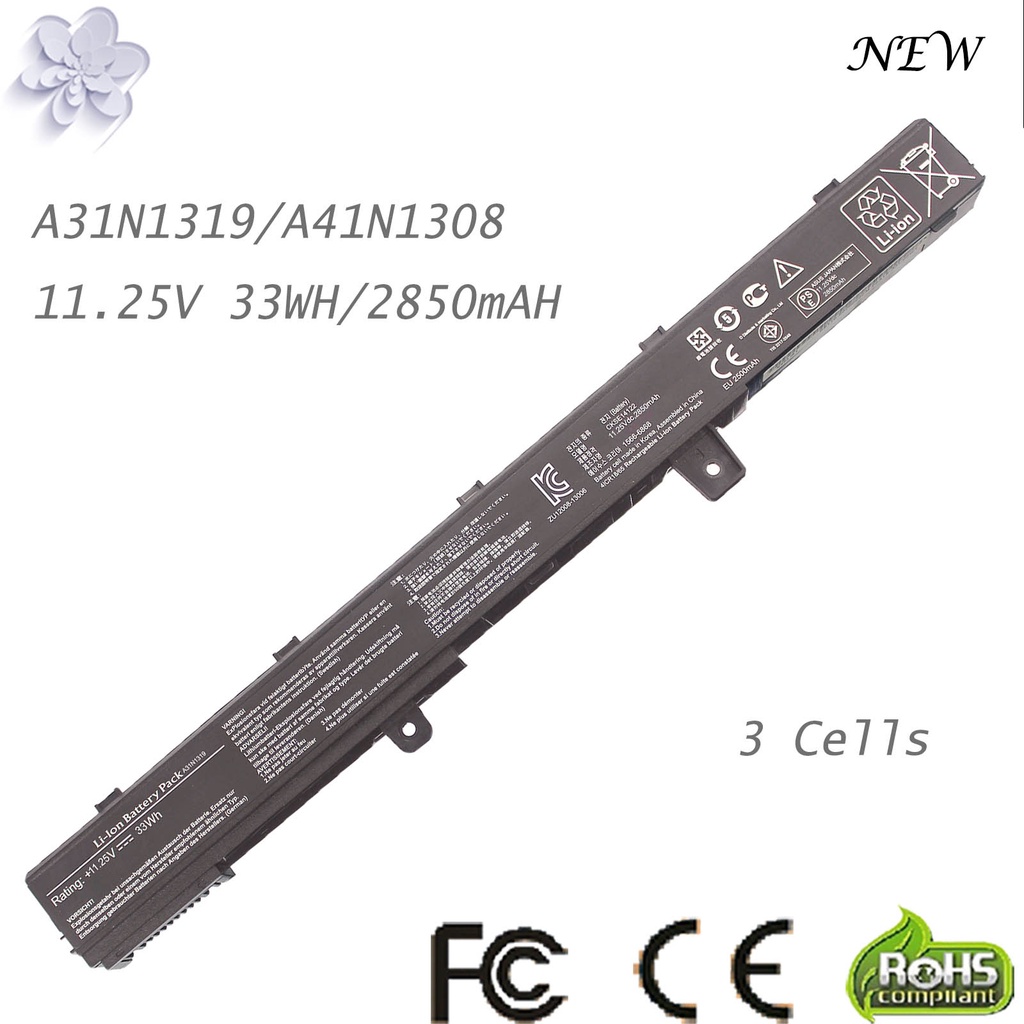 Laptop Battery For ASUS X551M Series A31N1319 A41N1308 X45LI9C YU12008 ...