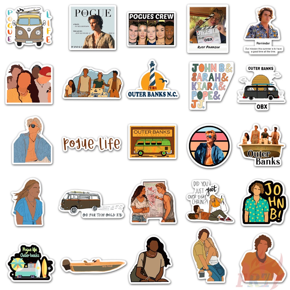 Outer Banks - Series 02 TV Shows สติ๊กเกอร์ 50PcsSet DIY Fashion Decals ...