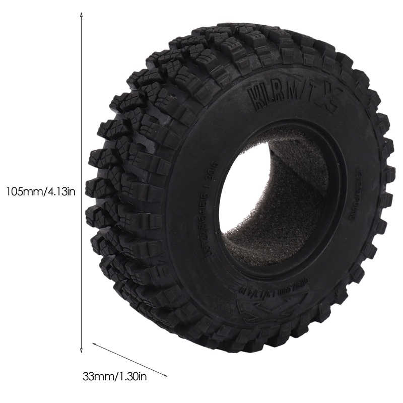 ล้อยางรถบังคับสําหรับ 1/10 Traxxas Tf2 Redcat Rc4Wd Tamiya Scx10 D90 Hpi Crawler 4 ชิ้น Ax8020 1 ...