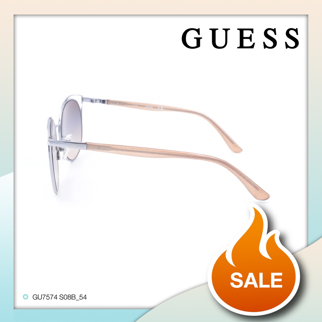 แว่นกันแดด GUESS รุ่น GU7574 สี 08B ไซส์ 54 - wiz_connection - ThaiPick