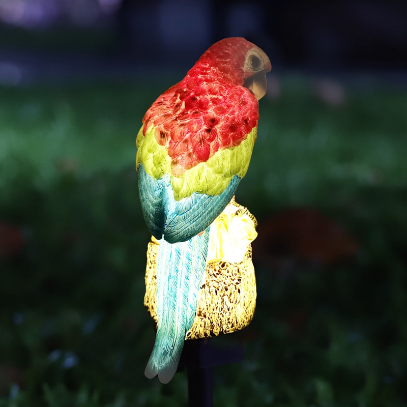 Solar Powered Garden Light Outdoor Waterproof Parrot LED Lawn Lamp ...