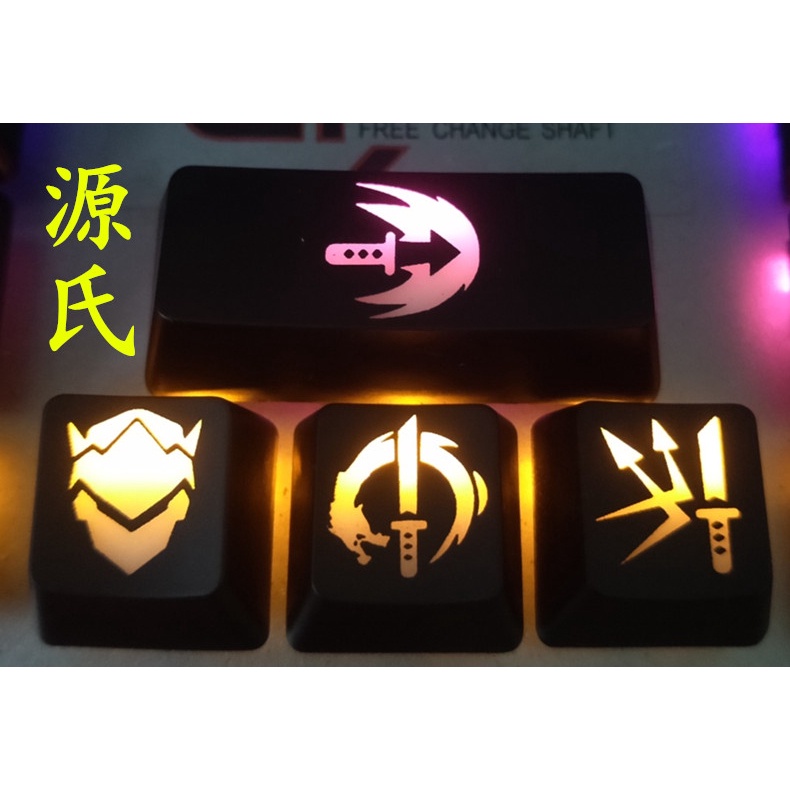 Overwatch hero skills transparent keycap custom mechanical keyboard ...