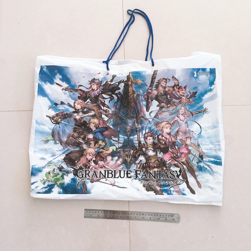 GRAND BLUE FANTASY ถุงพลาสติกแกรนด์บลู ไซส์ 60 ซม. ของแท้ มือสองสภาพดี ...
