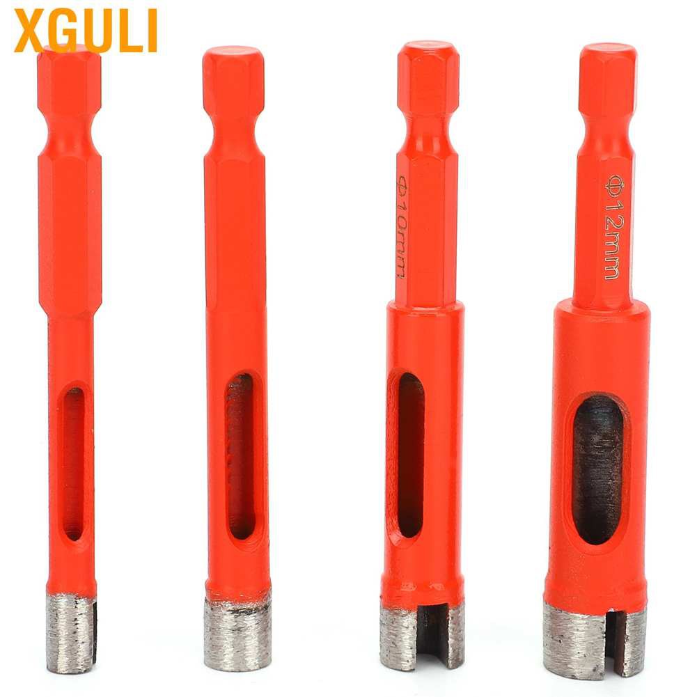 Xguli 4Pcs Diamond Drill Bit Marble Hole Opener for Granite Brick Tile ...