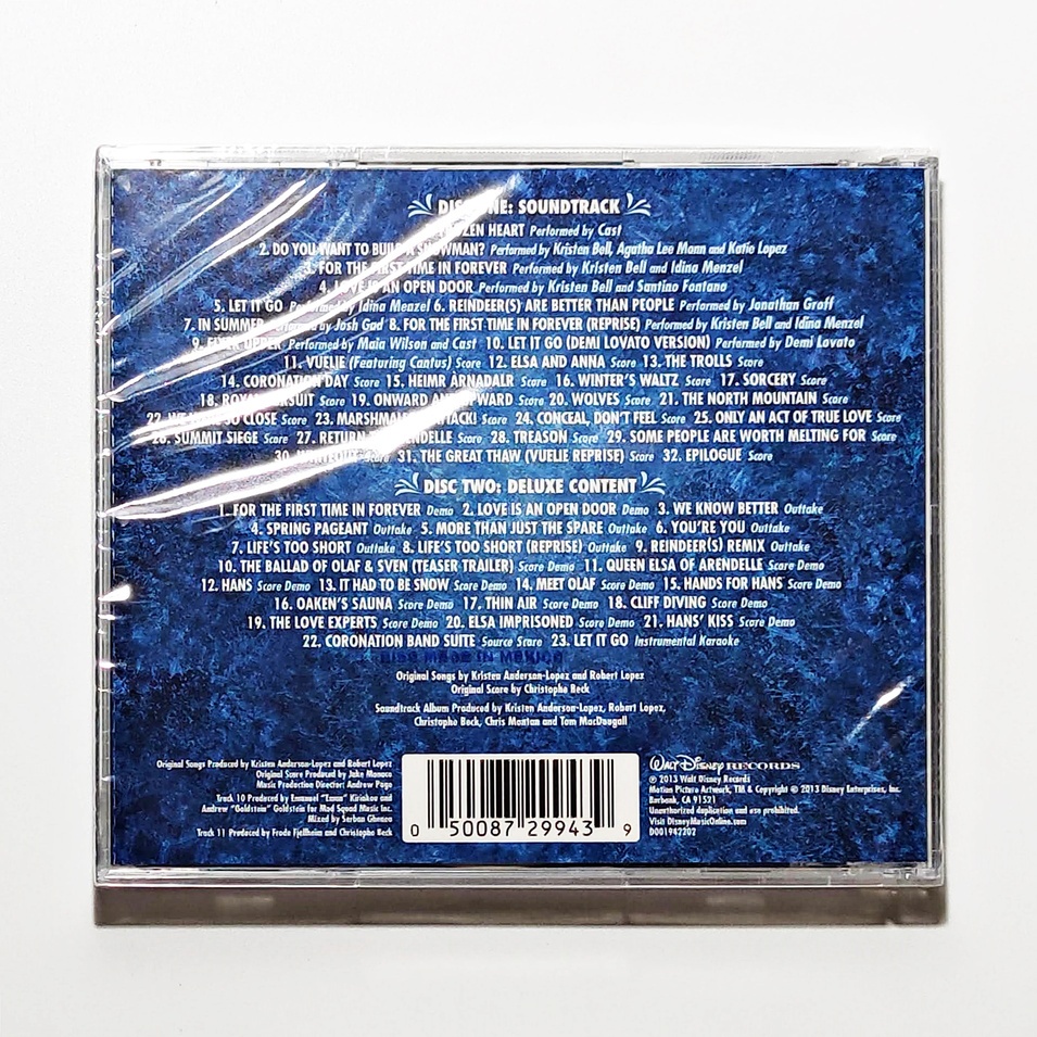 CD เพลง Soundtrack Frozen (2-CD Deluxe Edition) - cdyoungme - ThaiPick