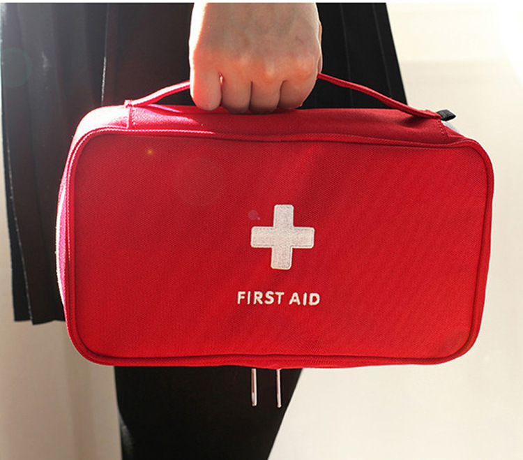ชุดปฐมพยาบาล：Korean Fashion Travel ortable Medical Bag First Aid Kit ...