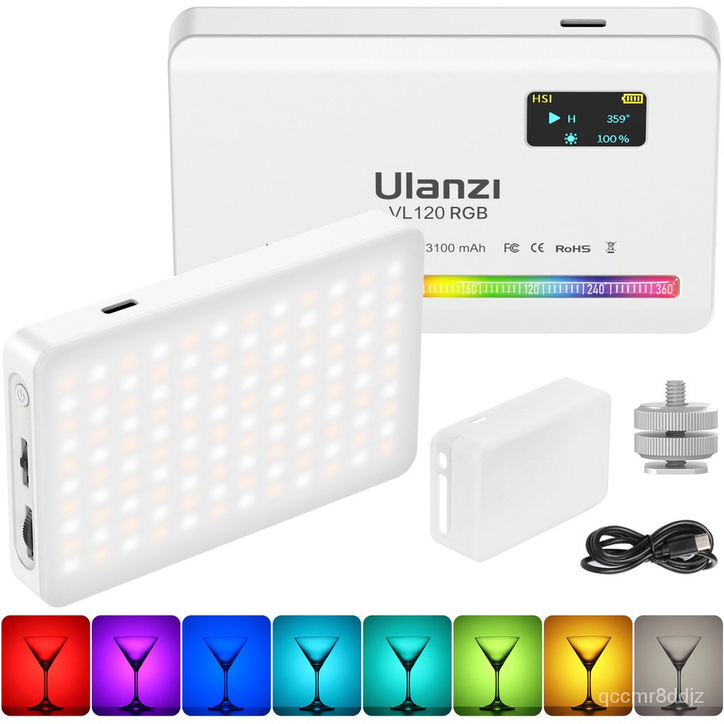 Ulanzi VL120 RGB Mini LED Video Light 2500K-9000K Photography Fill-in ...