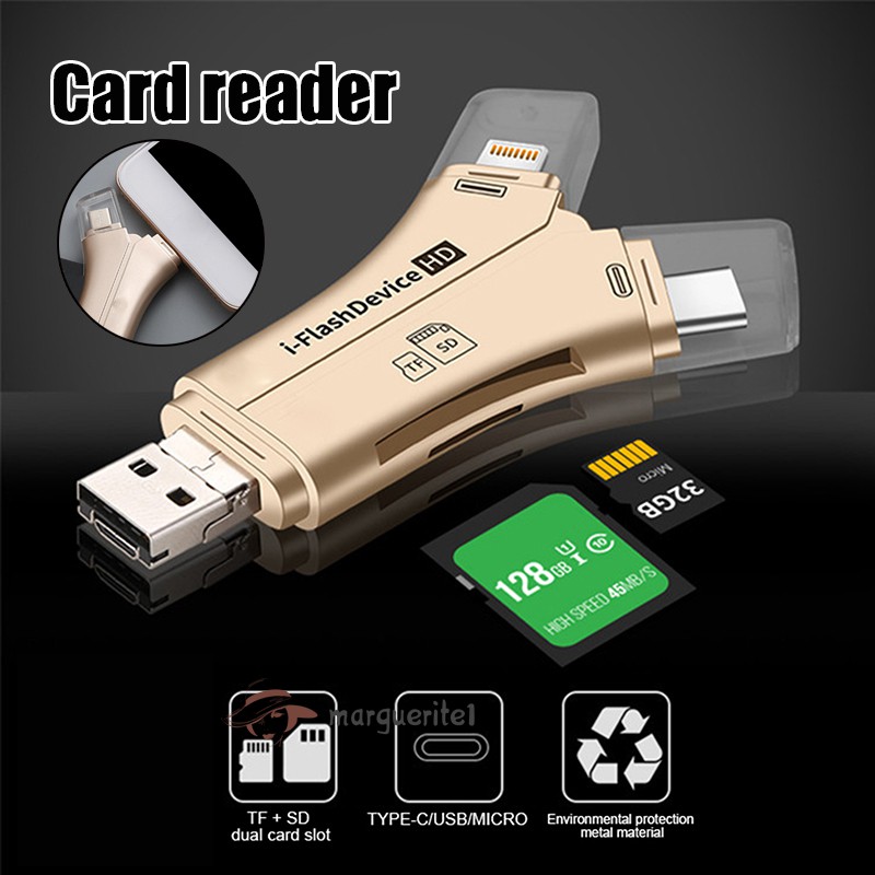 \"ready stock\" Card Reader Y-Type Multifunctional Four-In-One Cards ...