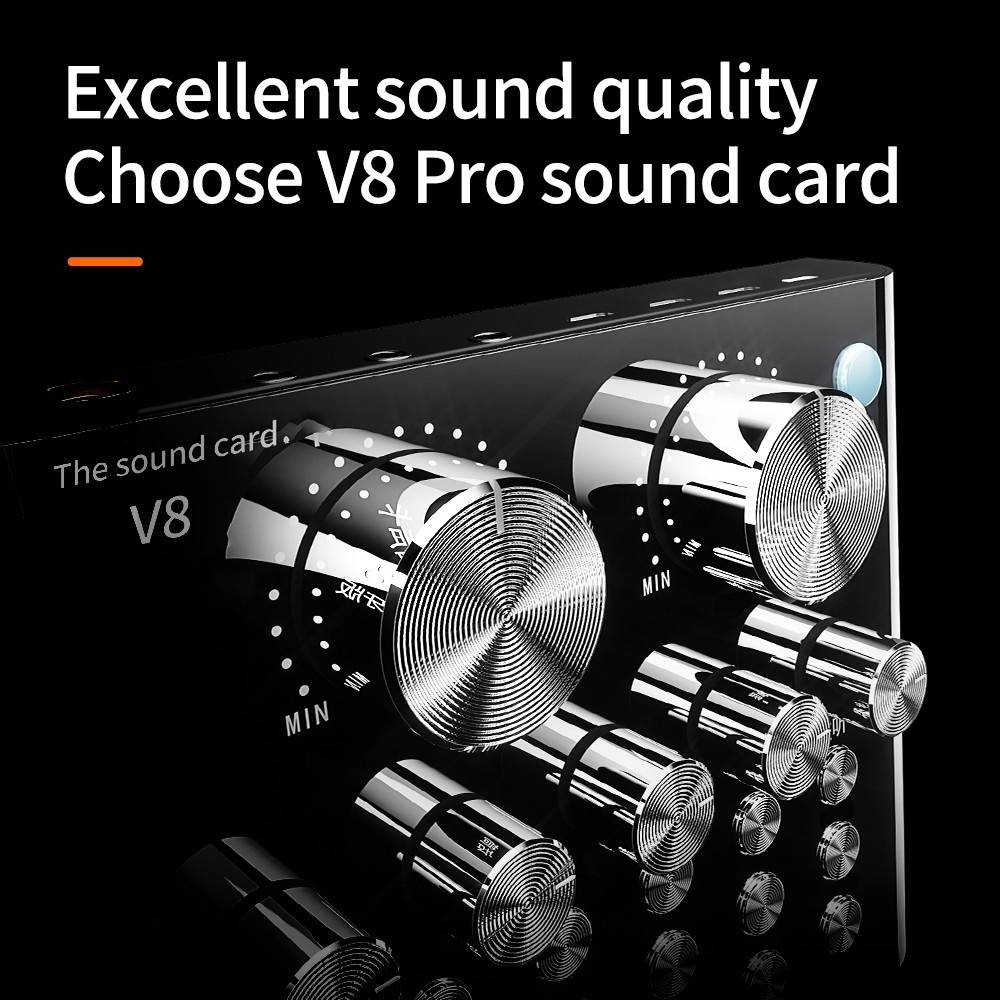【⚡V8pro】Live Sound Card V8 Pro Version External Audio USB Headphone ...