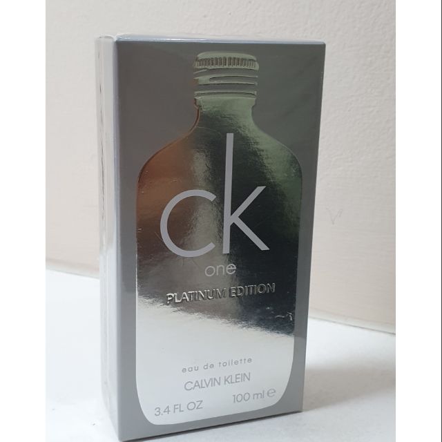 มีขวดเดียว CALVIN KLEIN CK ONE PLATINUM EDITION EDT EAU DE TOILETTE SPRAY FOR UNISEX 100 ML ...