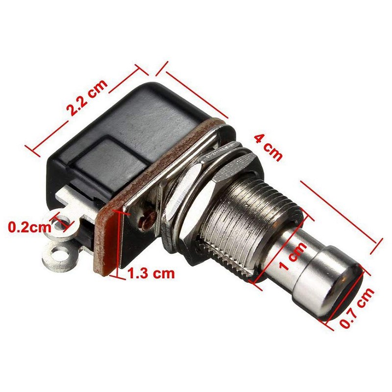 Guitar Effects Pedal Box Momentary SPST Switch Push Button Pack of 10 ...