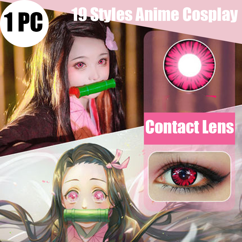 Demon Slayer My Hero Academia Cosplay Contact Lens 1PC Anime Porp ...