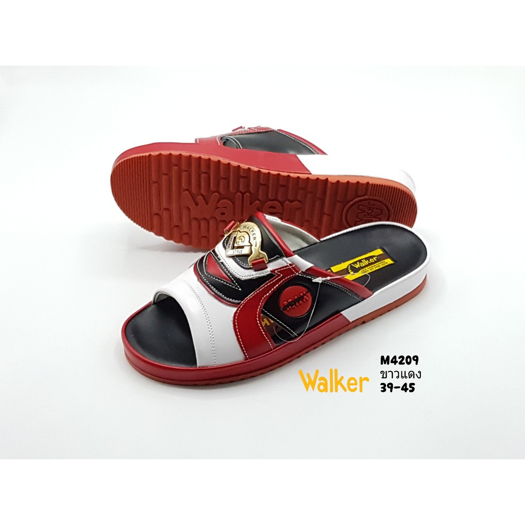 Walker รองเท้าแตะหนัง m4209 (สีแดง) - a0808399832 - ThaiPick