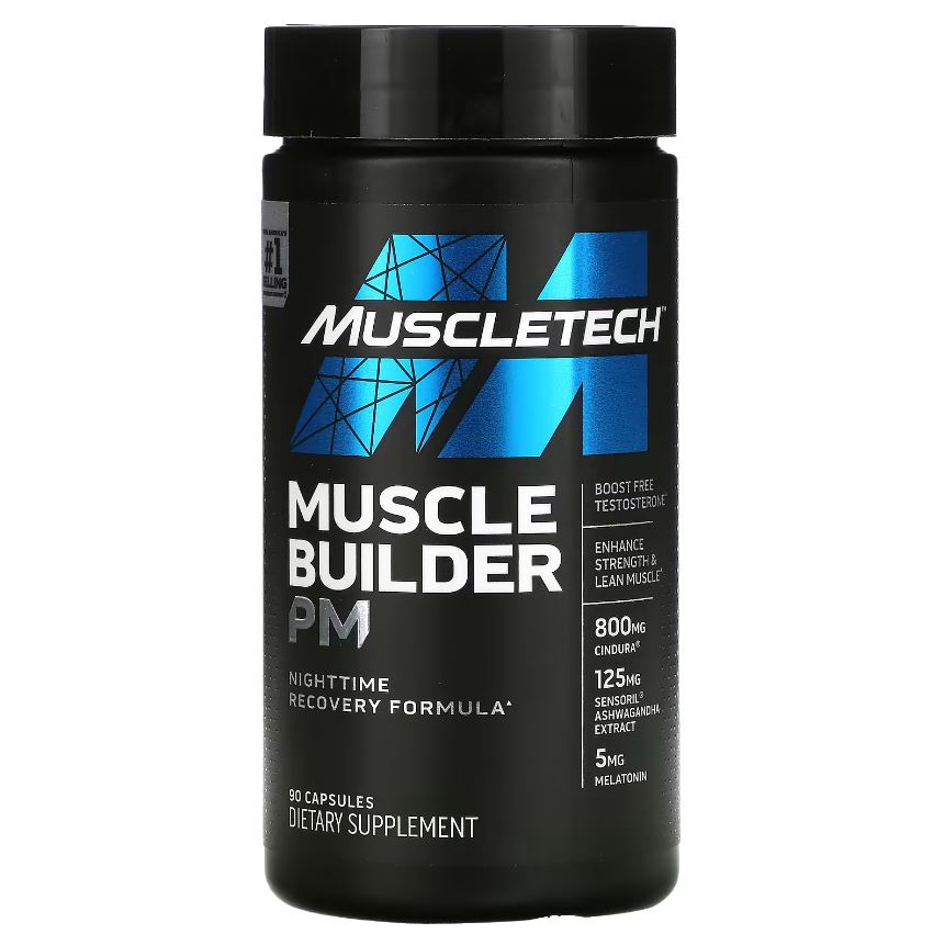 MUSCLETECH Muscle Builder PM Nighttime Recovery Formula ช่วยฟื้นฟูและ ...