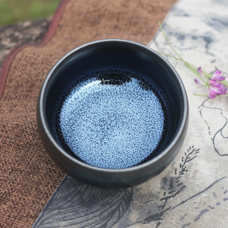 Song Jiang Men s Jianyang Fujian Jianzhan Teacup Master Cup Lan Qilin Zen Iron Tyre Tea Single ...